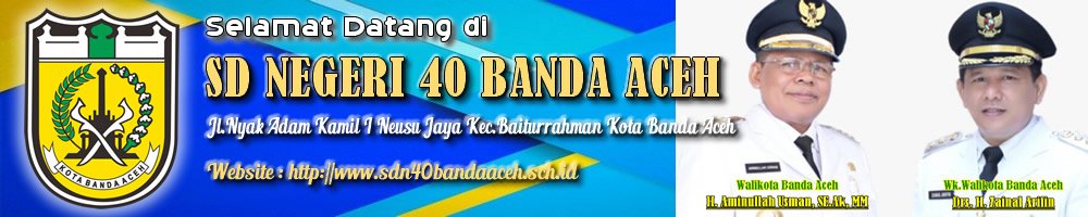 Selamat Datang di Website Resmi SD NEGERI 40 BANDA ACEH